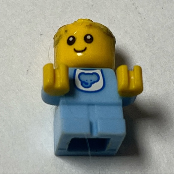 Lego | Toys | Lego Minifigure Blue Baby Boy Toy Figure | Poshmark